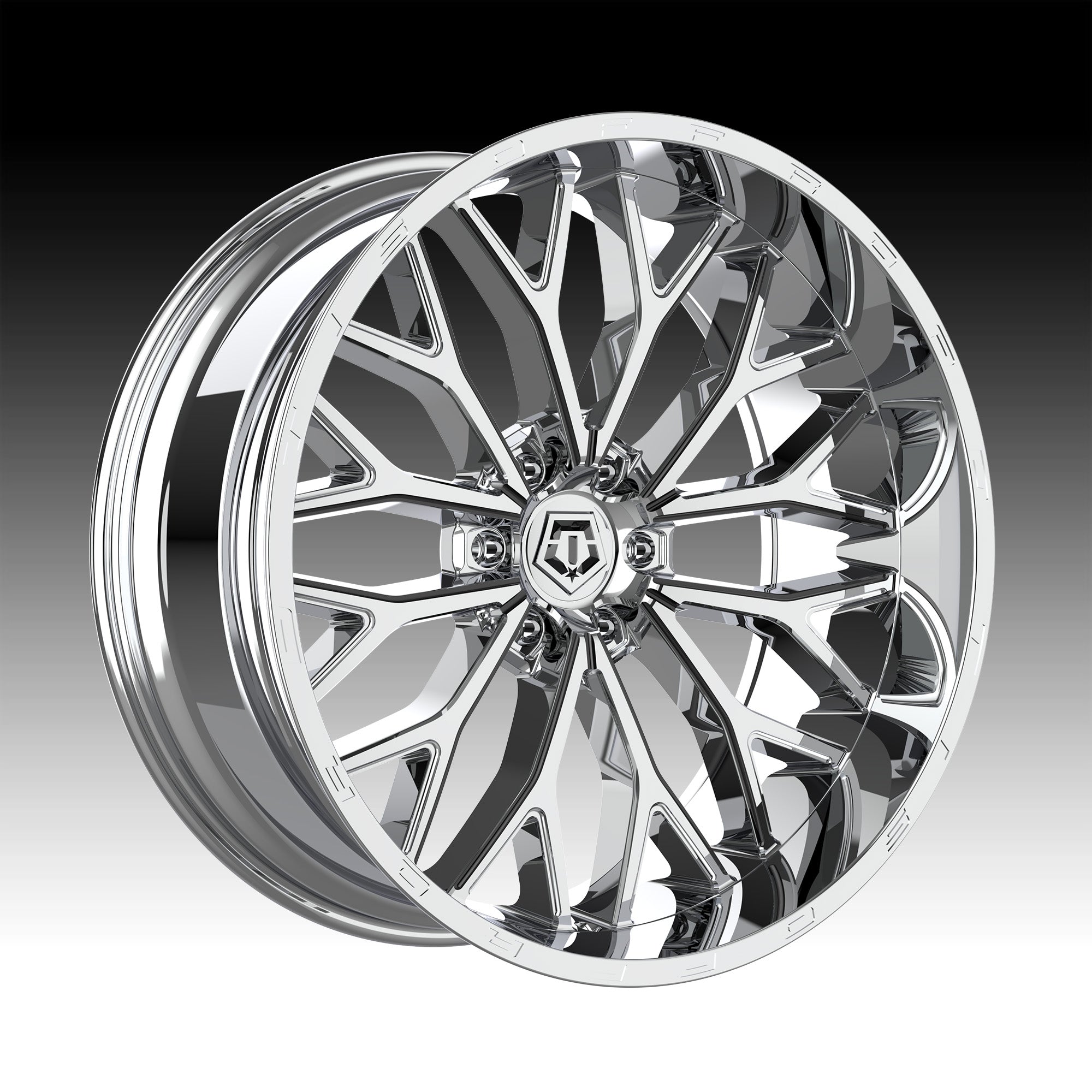TIS 565C 20X12 6X139.7 -44 106.2 CHROME – Tejas Custom Wheels
